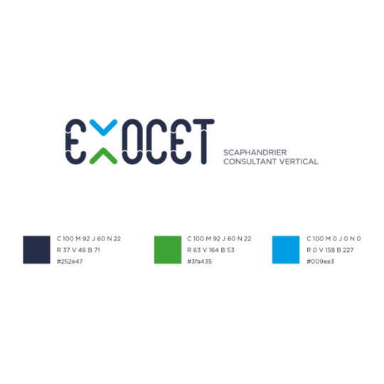 Exocet logo - eszett studio - Eszett Studio